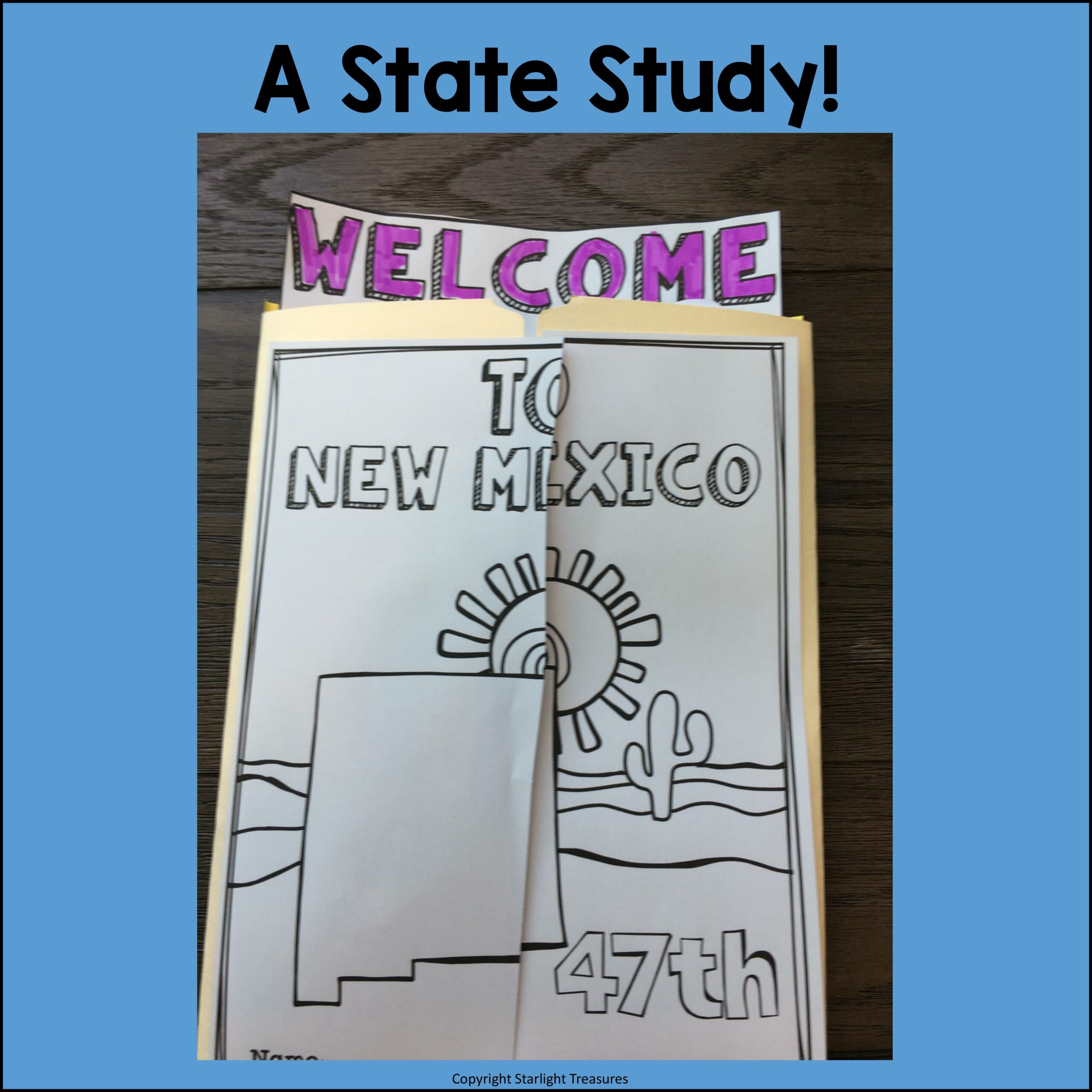 New Mexico Lapbook for Early Learners - A State Study | Made By Teachers