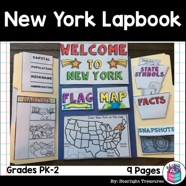 New York Lapbook for Early Learners - A State Study | Made By Teachers