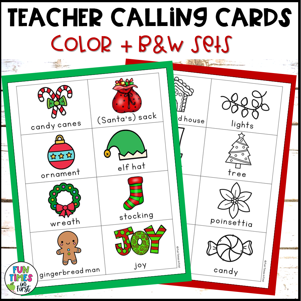 Christmas Bingo Game | Holiday Vocabulary Center Activity | Class Party ...