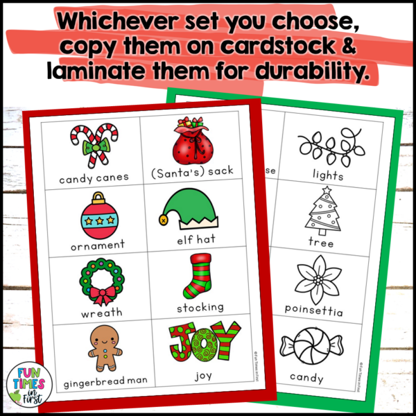 Christmas Bingo Game | Holiday Vocabulary Center Activity | Class Party ...