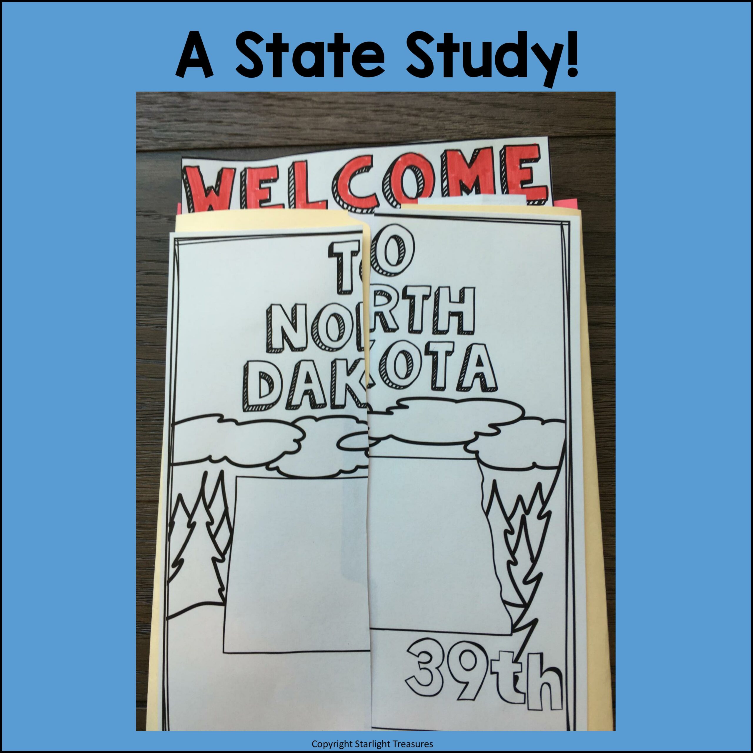 North Dakota Lapbook for Early Learners - A State Study | Made By Teachers