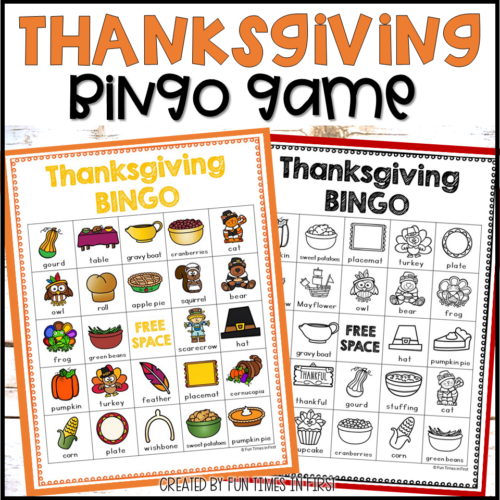 Thanksgiving Bingo Game | Thanksgiving Activity | Made By Teachers