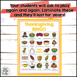 Thanksgiving Bingo Game | Thanksgiving Activity | Made By Teachers