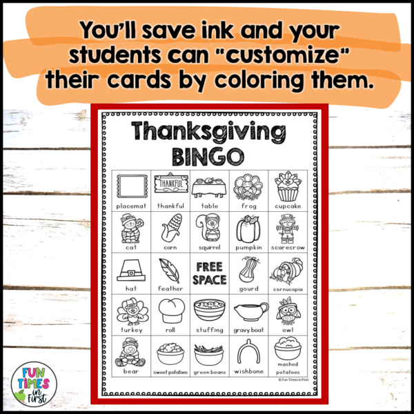 Thanksgiving Bingo Game | Thanksgiving Activity | Made By Teachers