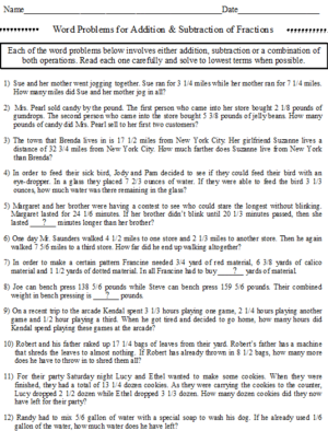 Fraction Word Problems All Operations PLUS Angles Word Problems | Made ...