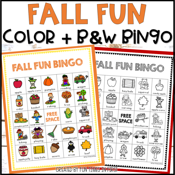 Fall Bingo Game | Fall Activity | Made By Teachers