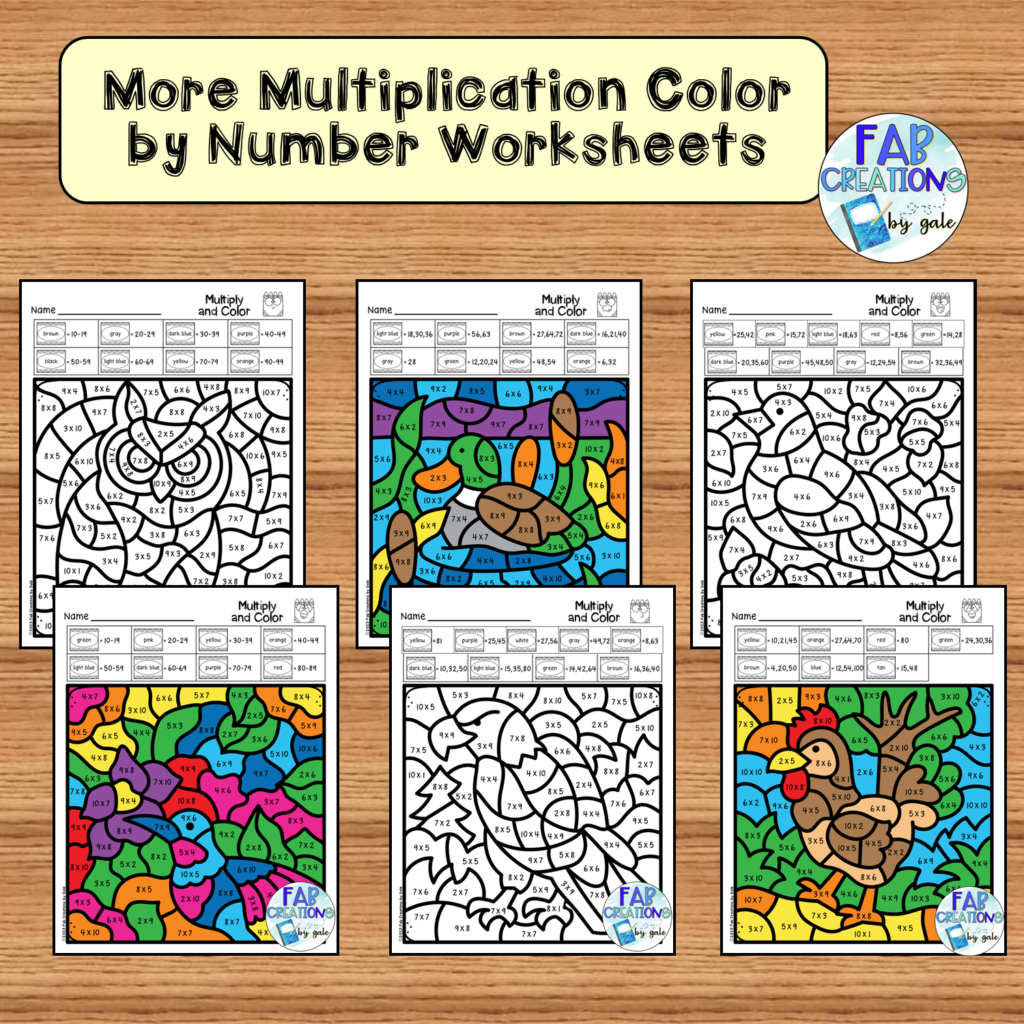 Color by Number for Multiplication and Division | Made By Teachers