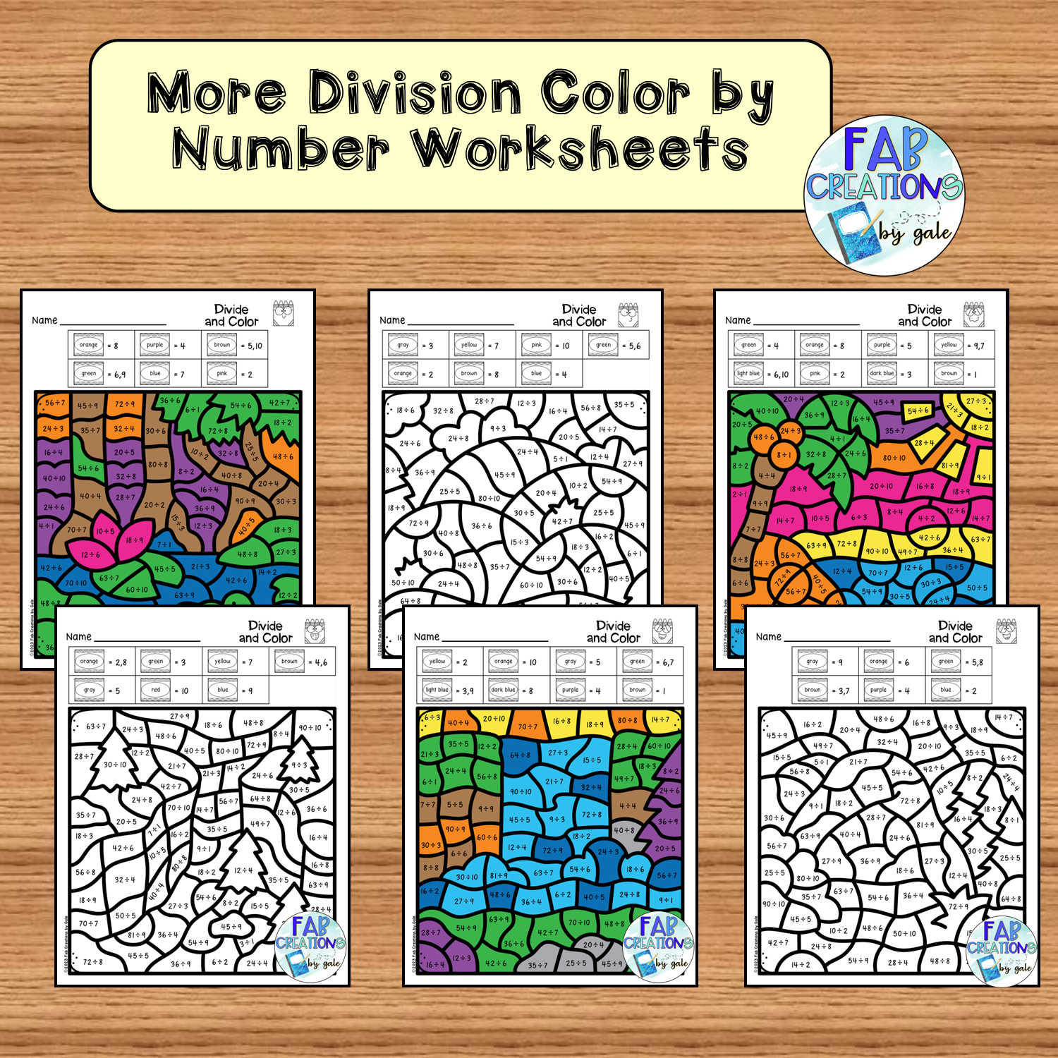 Color by Number for Multiplication and Division | Made By Teachers