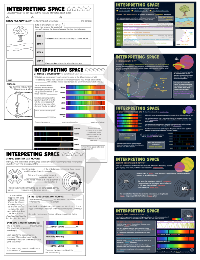 Space Unit Pack (Alberta Science 9 Curriculum) | Made By Teachers