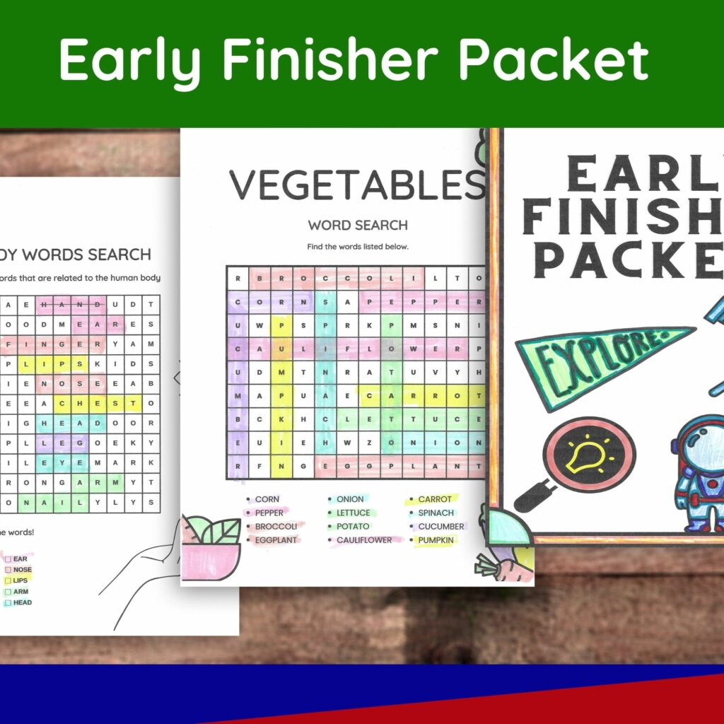 Early Finisher Packet for State Tests Upper Elementary Activities ...