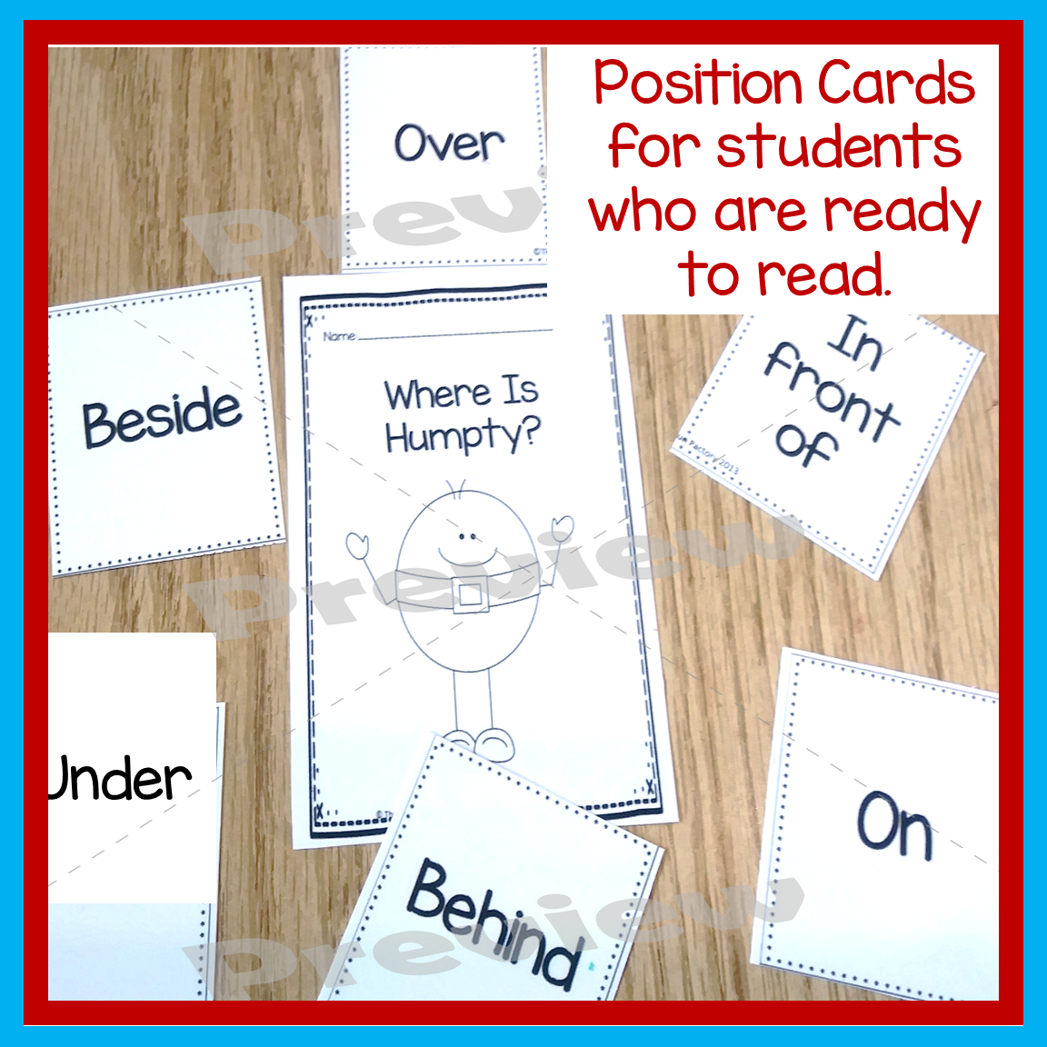 Positional Words Activities With Humpty Dumpty - Position Words PK ...