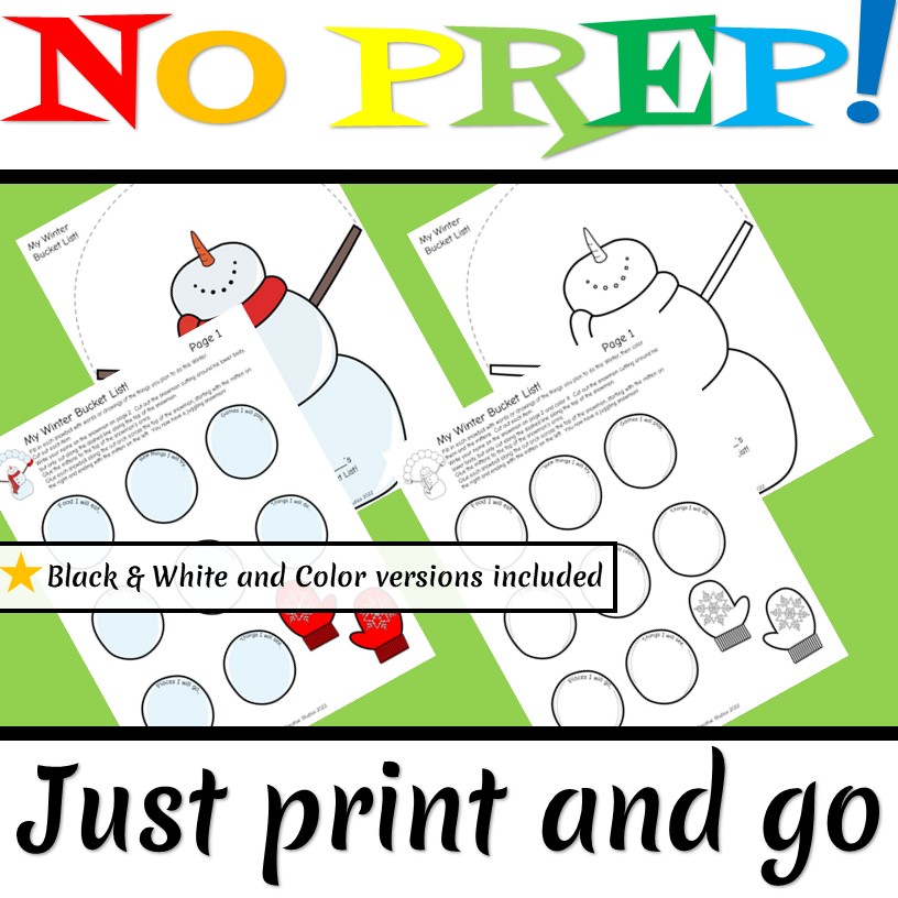 Seasonal Bucket List Craft Bundle! #1 | Made By Teachers