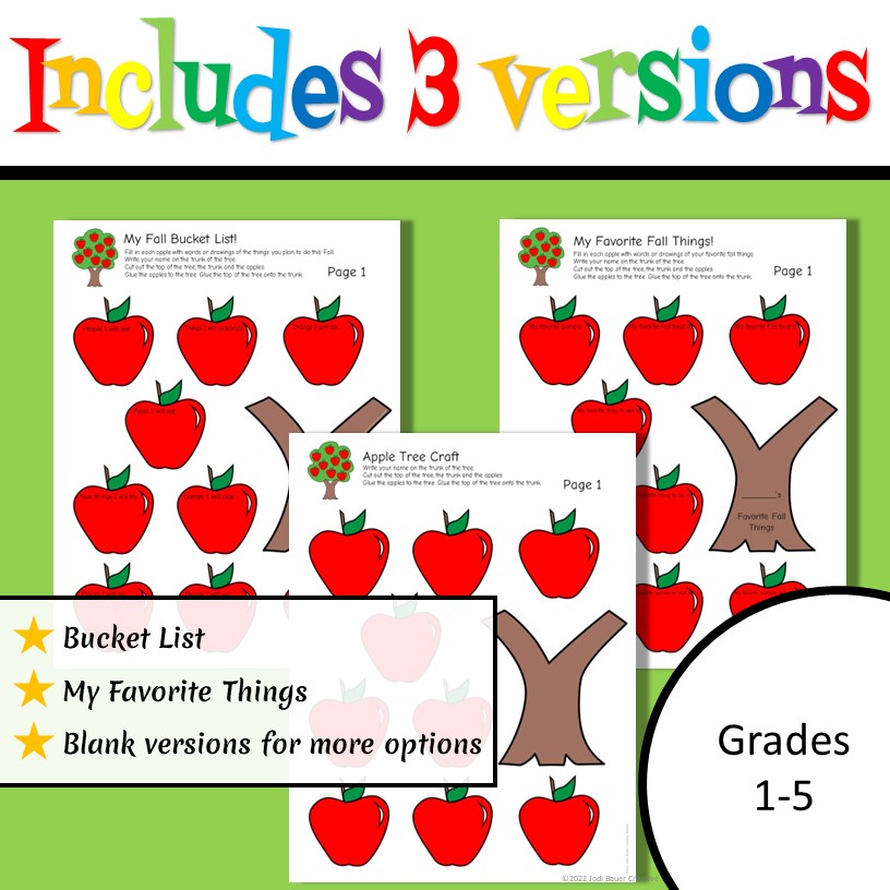 Seasonal Bucket List Craft Bundle! #2 | Made By Teachers