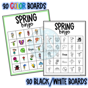 Spring Bingo Game l Spring Digital Activity l Springtime Bingo l First ...