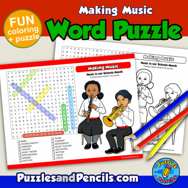 Making Music Word Search Puzzle | Music in Our Schools Wordsearch ...
