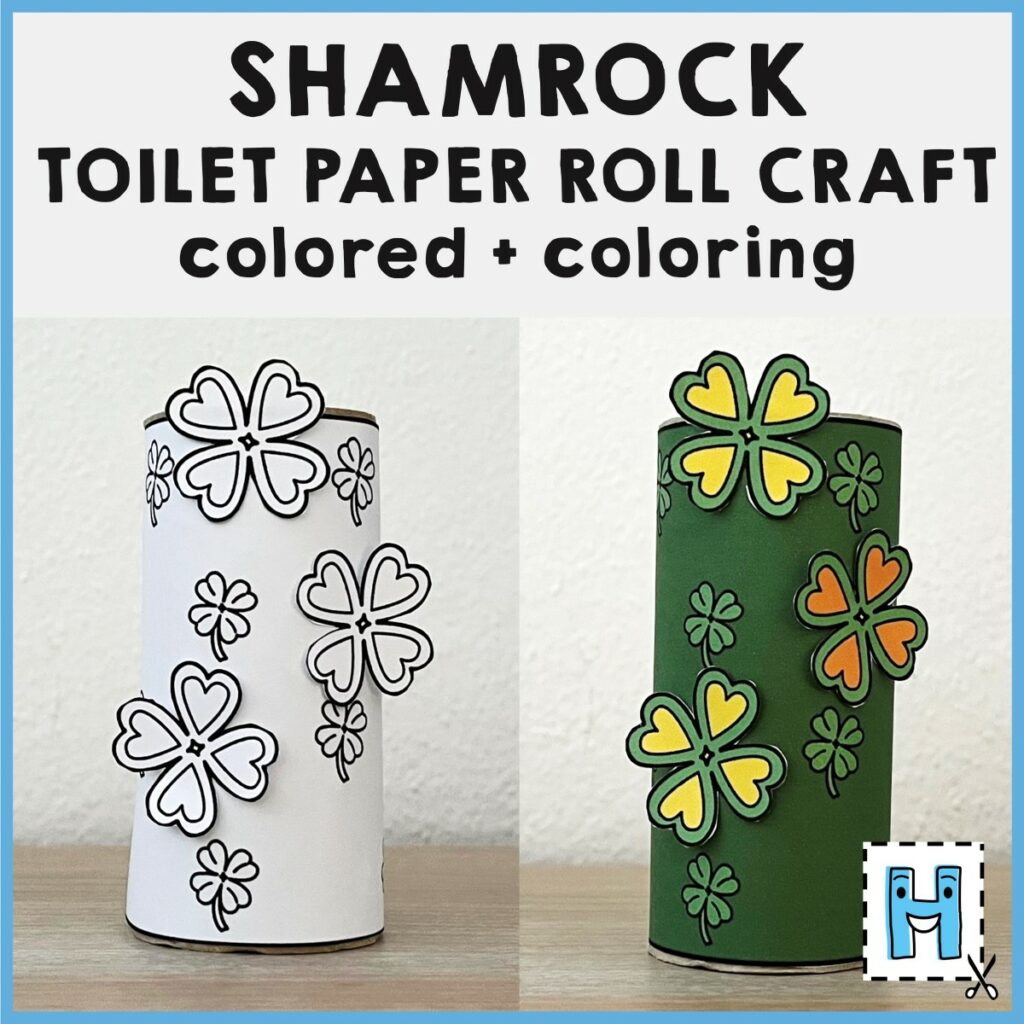 Shamrock Clovers toilet paper craft Printable St. Patrick’s Day ...
