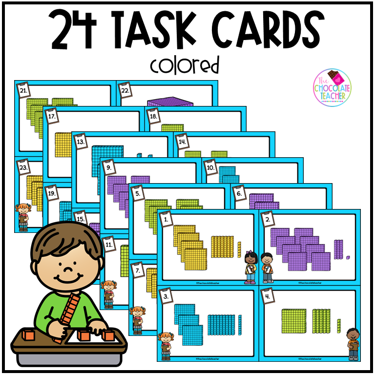 Place Value - Base Ten Blocks - Numbers to 1,000 - Math Write the Room ...