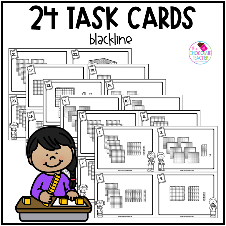 Place Value - Base Ten Blocks - Numbers to 1,000 - Math Write the Room ...