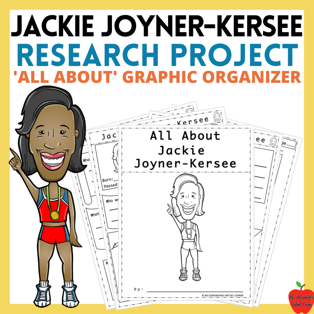 Jackie Joyner-Kersee All-About Research Project Graphic Organizer ...