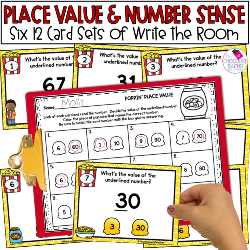 Place Value - Number Sense - Math Write the Room | Made By Teachers