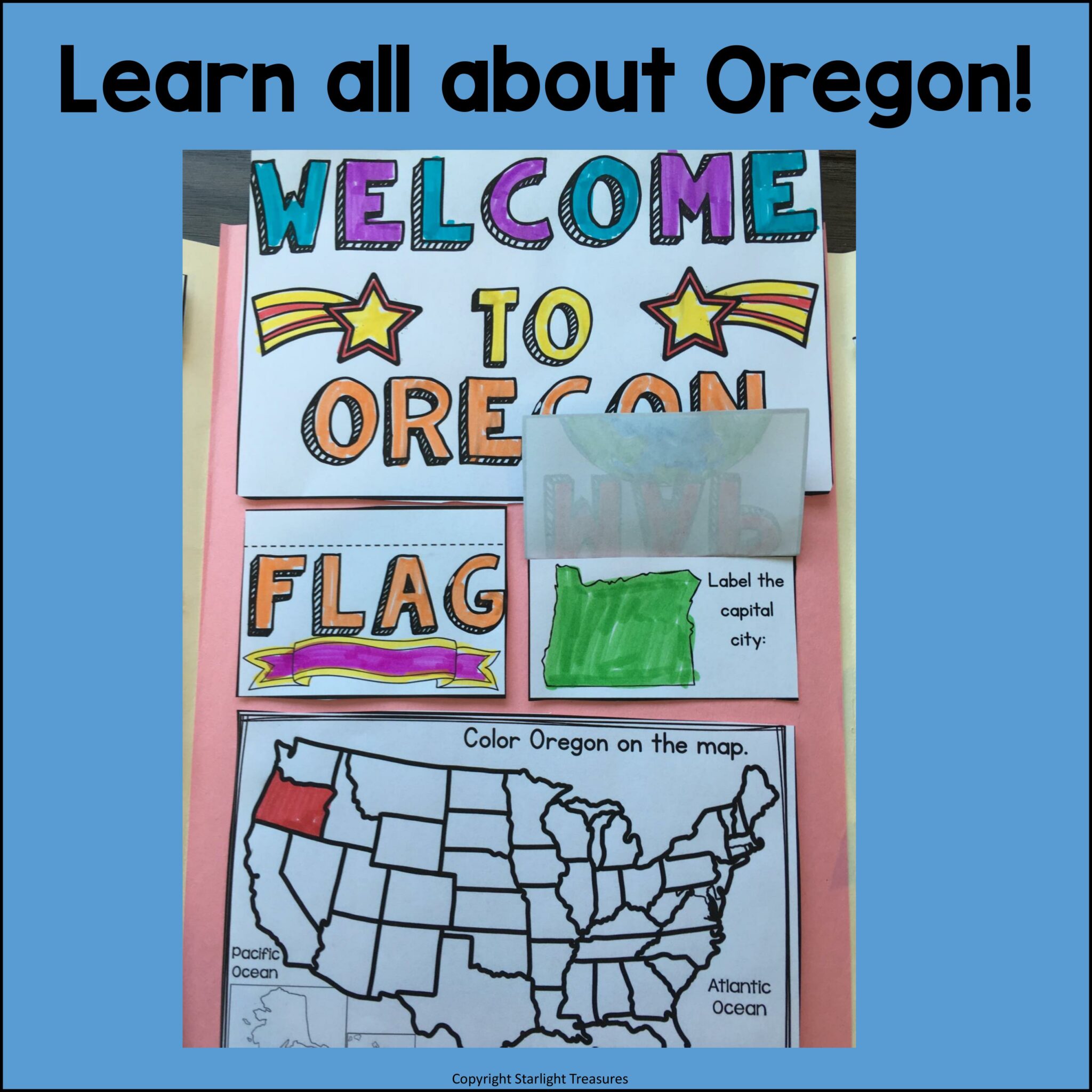 Oregon Lapbook for Early Learners - A State Study | Made By Teachers