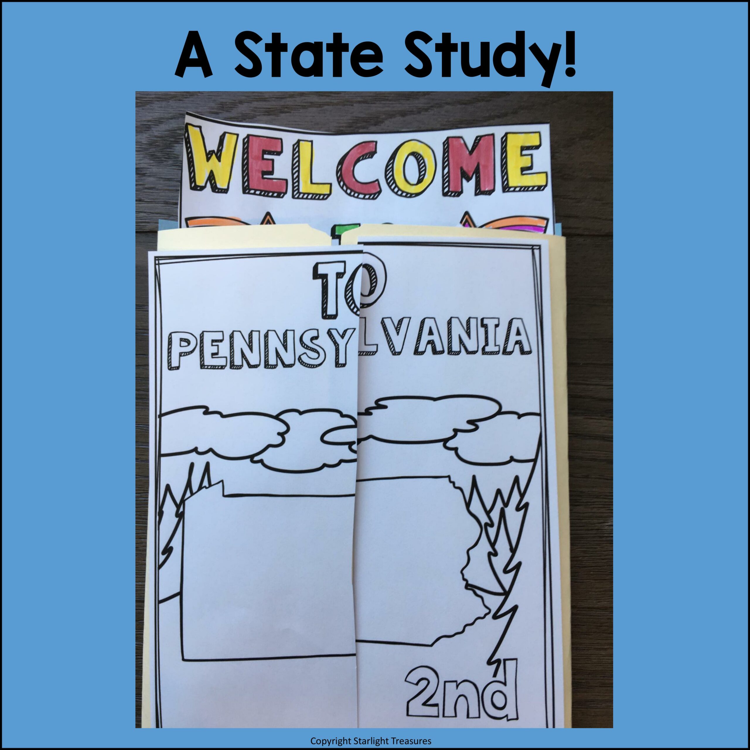 Pennsylvania Lapbook for Early Learners - A State Study | Made By Teachers