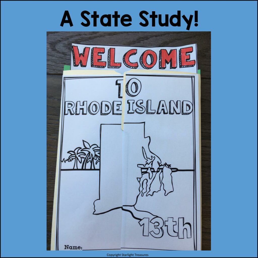 Rhode Island Lapbook for Early Learners - A State Study | Made By Teachers