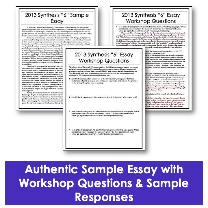 AP Language & Composition - Mastering the Synthesis Essay Workshop ...