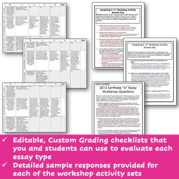 AP Language & Composition Essay Bundle: Rhetorical Analysis, Argument ...