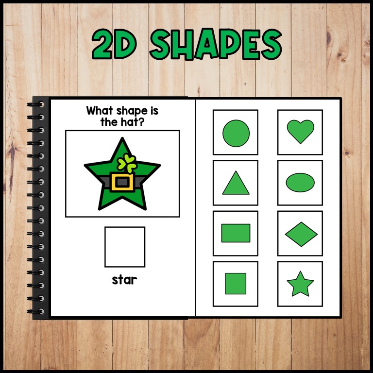 St. Patrick’s Day Shapes Adapted Books | 2D Shapes Interactive Books ...