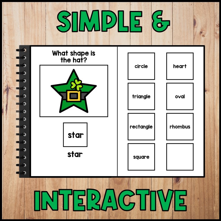 St. Patrick’s Day Shapes Adapted Books | 2D Shapes Interactive Books ...