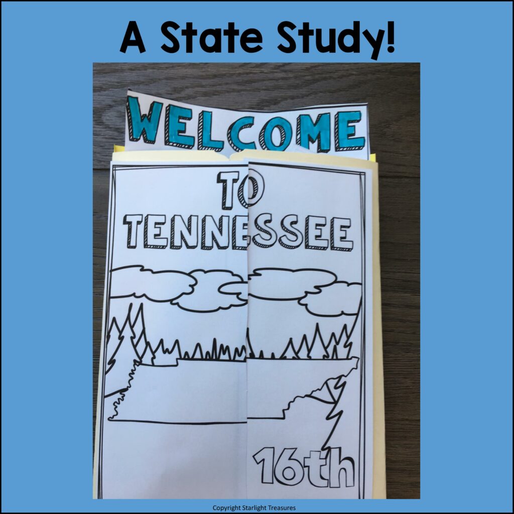 Tennessee Lapbook for Early Learners - A State Study | Made By Teachers