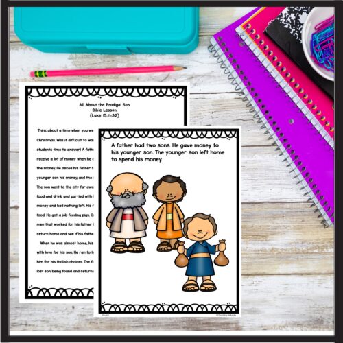 The Prodigal Son Bible Lesson and Activities for Preschool and ...