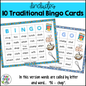 Digraphs Bingo Game with Short Vowels | No Prep Phonics Games | Made By ...