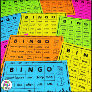 Digraphs Bingo Game with Short Vowels | No Prep Phonics Games | Made By ...