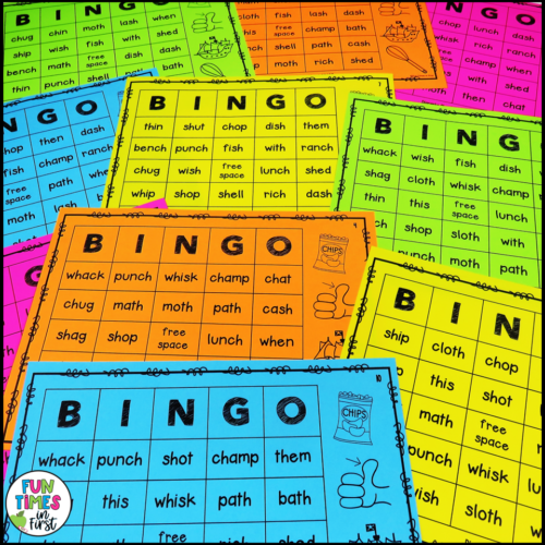 Digraphs Bingo Game with Short Vowels | No Prep Phonics Games | Made By ...