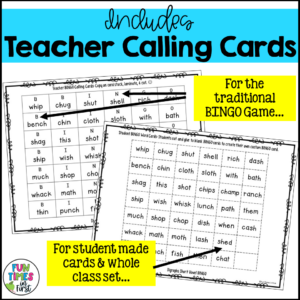 Digraphs Bingo Game with Short Vowels | No Prep Phonics Games | Made By ...