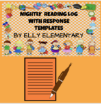 NIGHTLY READING LOG & RESPONSE WITH BOOK REPORT TEMPLATES | Made By ...