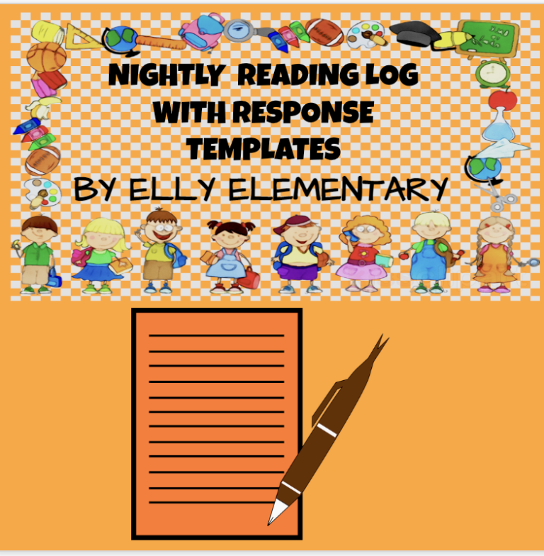 NIGHTLY READING LOG & RESPONSE WITH BOOK REPORT TEMPLATES | Made By ...