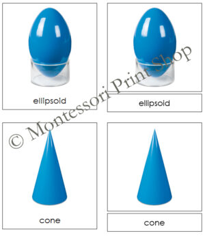 Montessori Geometric Solids 3-Part Cards - Primary Geometry | Made By ...