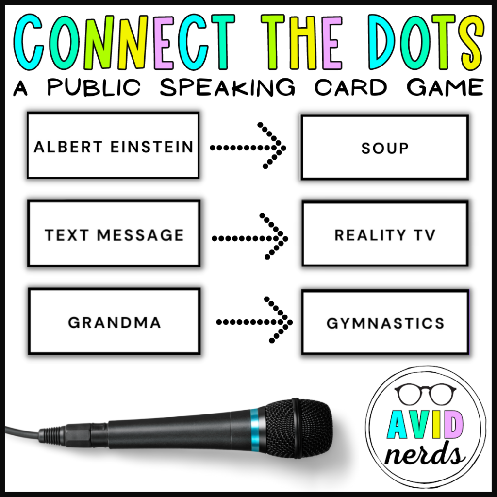 AVID Team Building Public Speaking Card Game Activity for Fun ...