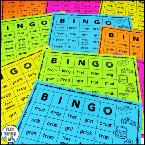 R Blends Short Vowel BINGO Game | No Prep Phonics Games | 1st Grade ...