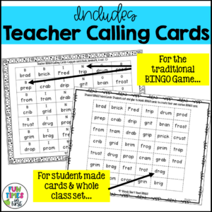 R Blends Short Vowel BINGO Game | No Prep Phonics Games | 1st Grade ...