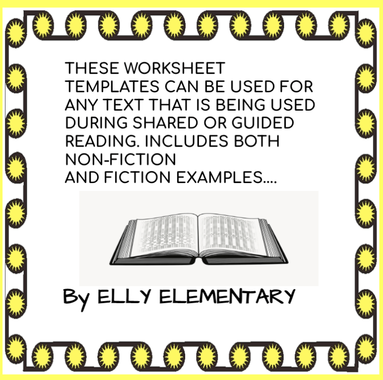 TEXT SUMMARIZING WORKSHEET TEMPLATES - FICTION & NON-FICTION | Made By ...