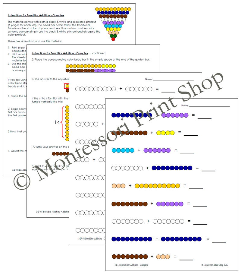 Addition with Montessori Bead Bars - Dynamic Addition | Made By Teachers