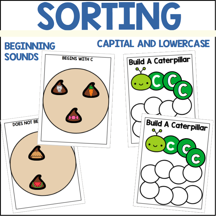 Letter C Hands On Centers for Letter Recognition and Beginning Sounds ...