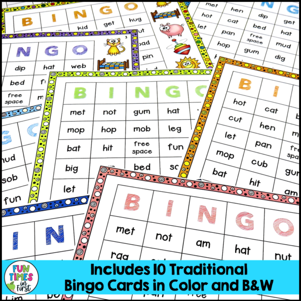 CVC Bingo | No Prep Phonics Games | CVC Words | FREE | Made By Teachers