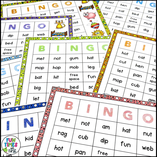 CVC Bingo | No Prep Phonics Games | CVC Words | FREE | Made By Teachers