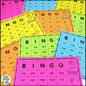 CVC Bingo | No Prep Phonics Games | CVC Words | FREE | Made By Teachers