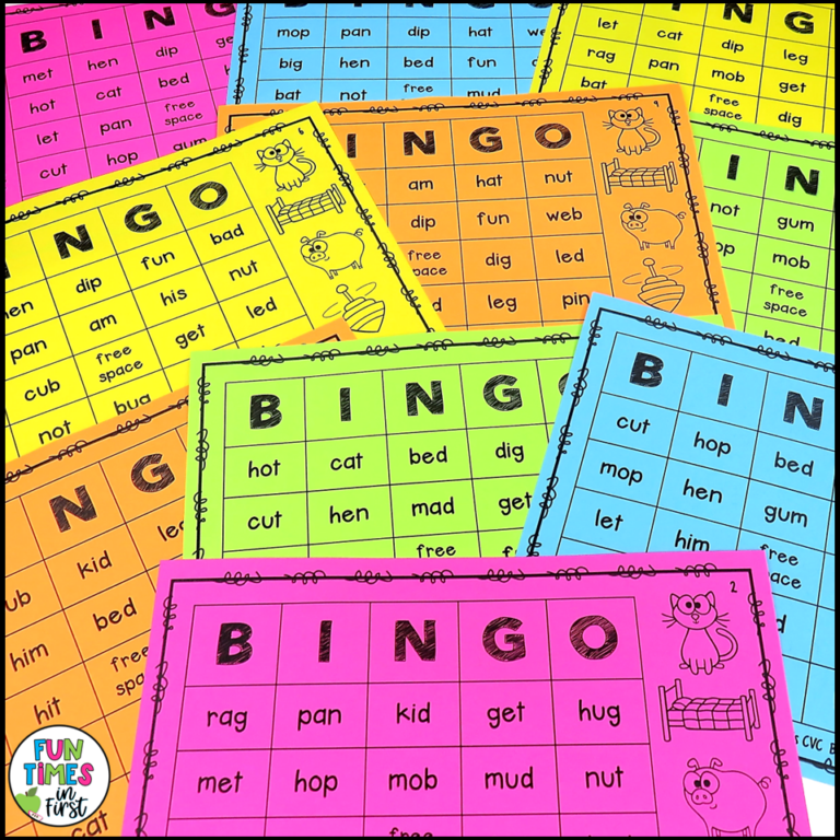 CVC Bingo | No Prep Phonics Games | CVC Words | FREE | Made By Teachers